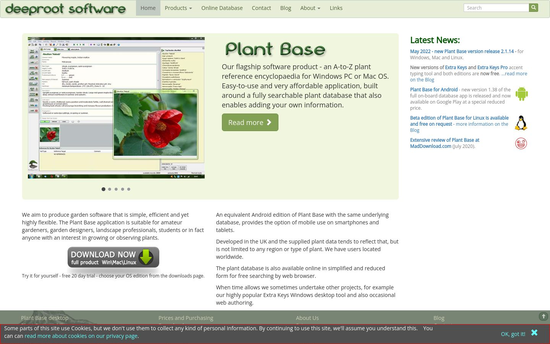 Deeproot | Deeproot Plant Base plant database software for gardeners